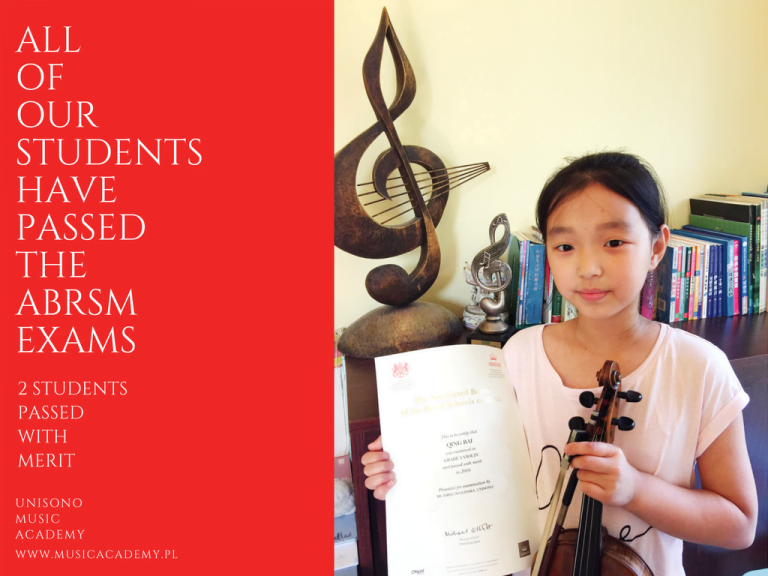 All Our Students Passed ABRSM Exams - Unisono Music Academy
